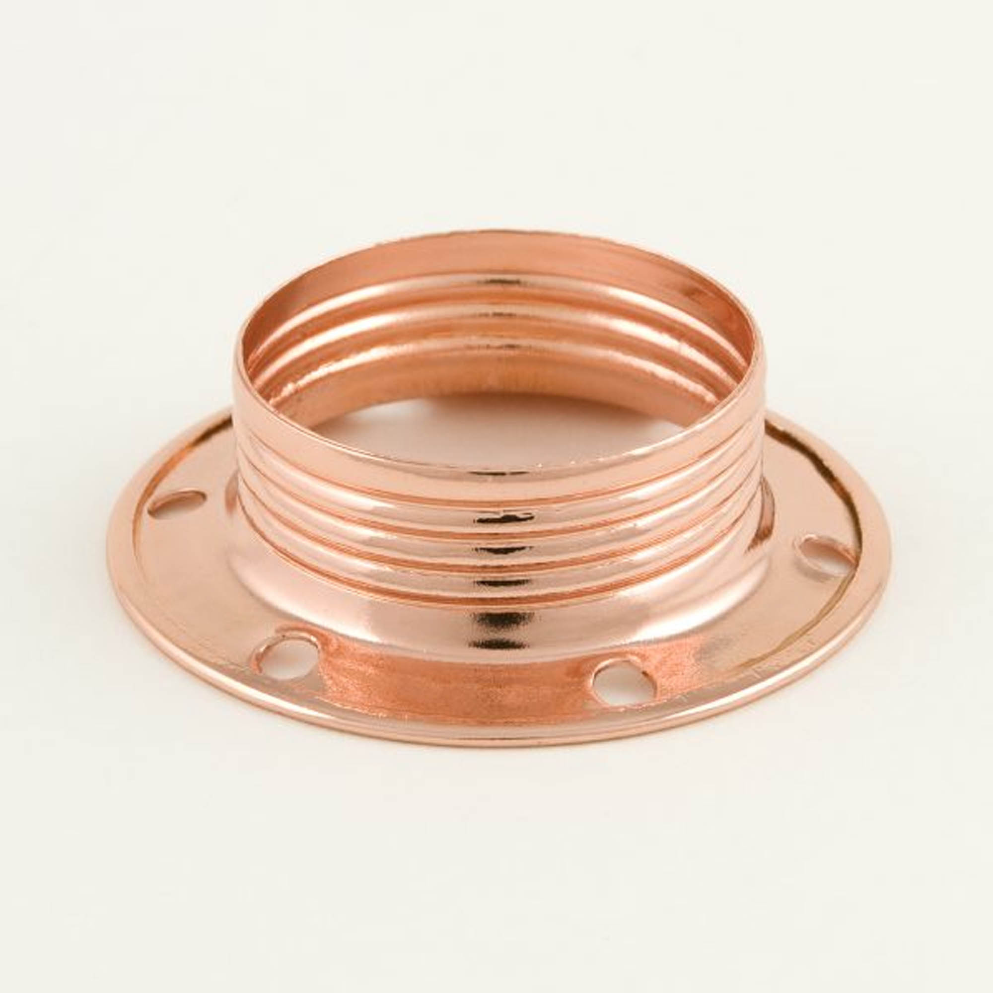 Copper Shade Ring for SES E14 Light Bulb Lamp holders with Threaded ...