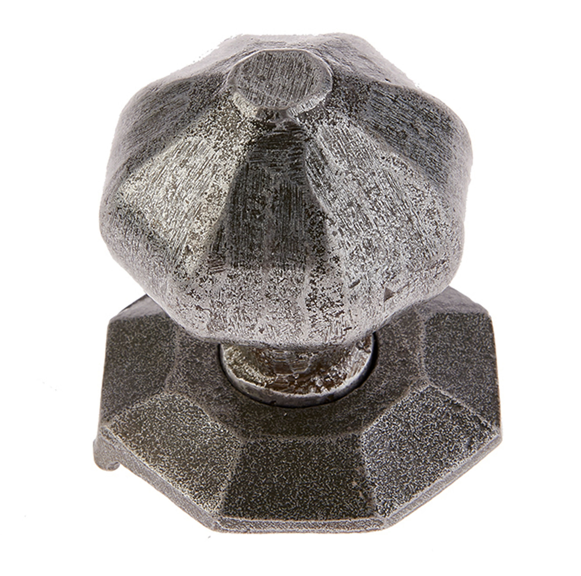 Dark Pewter, Rustic Style Wrought Iron Centre Door Knob Rustproof ...