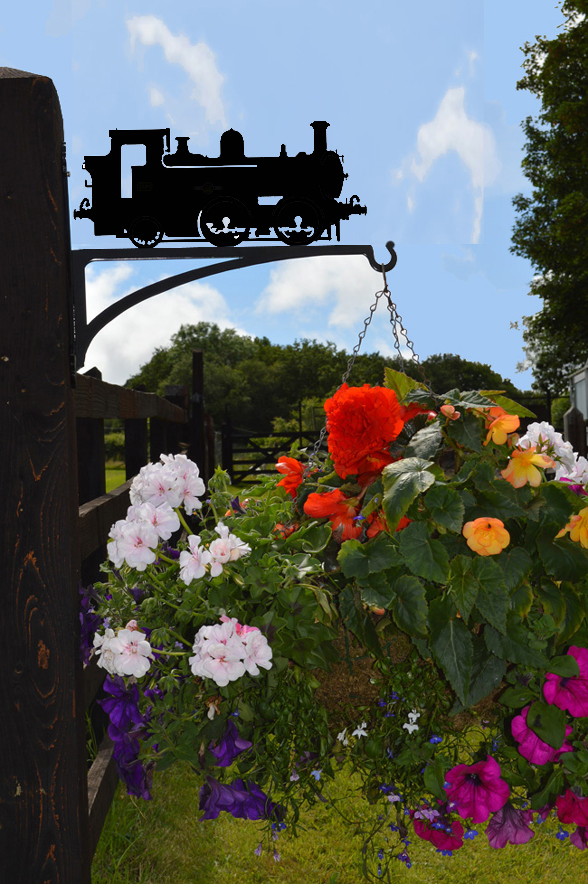 "Tivvy Bumper" 1442 Train Exe Valley Railway Hanging Basket Bracket