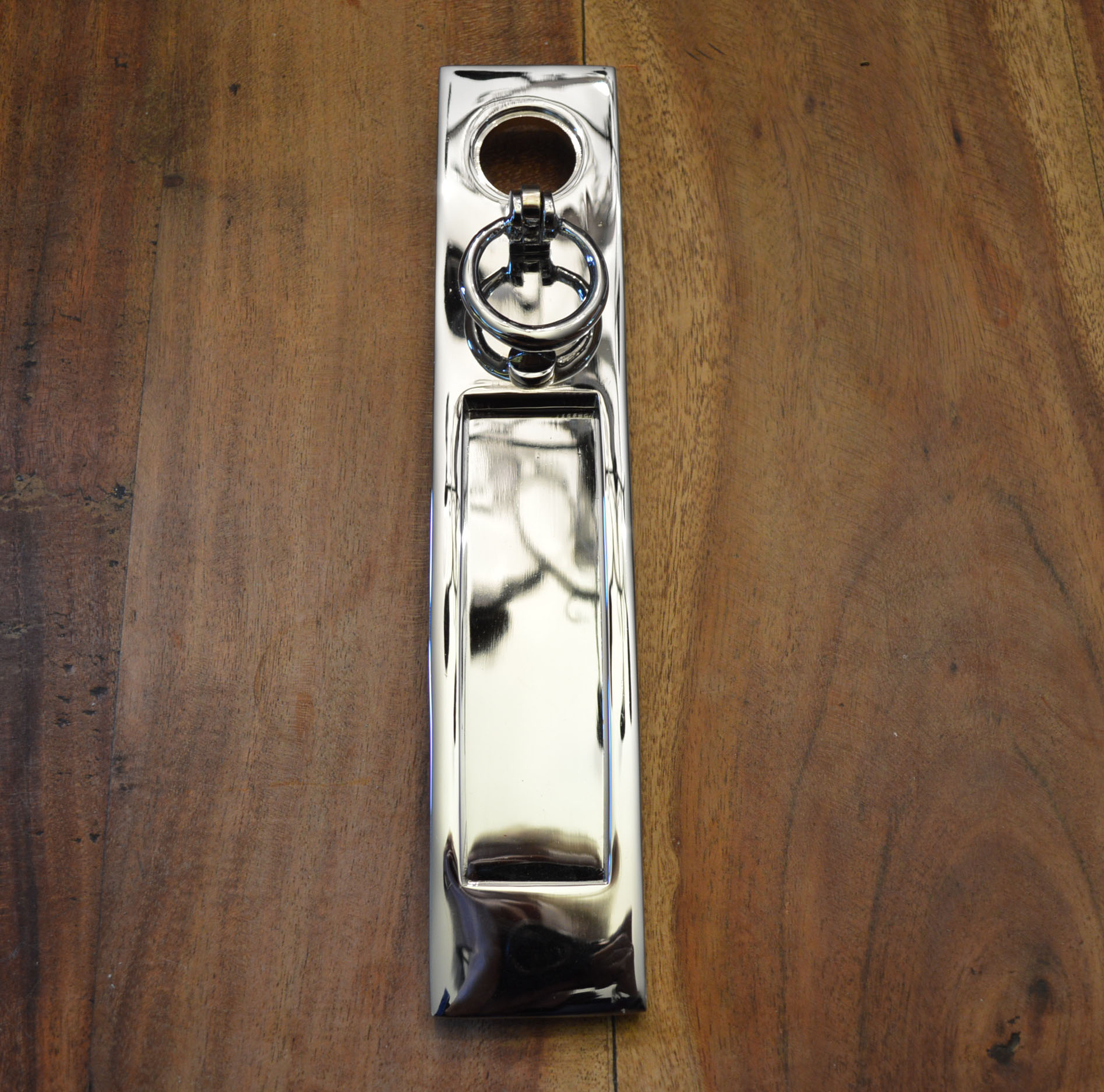 Polished Chrome, Vertical, Trinity Letter Plate / Flap with Door Pull ...