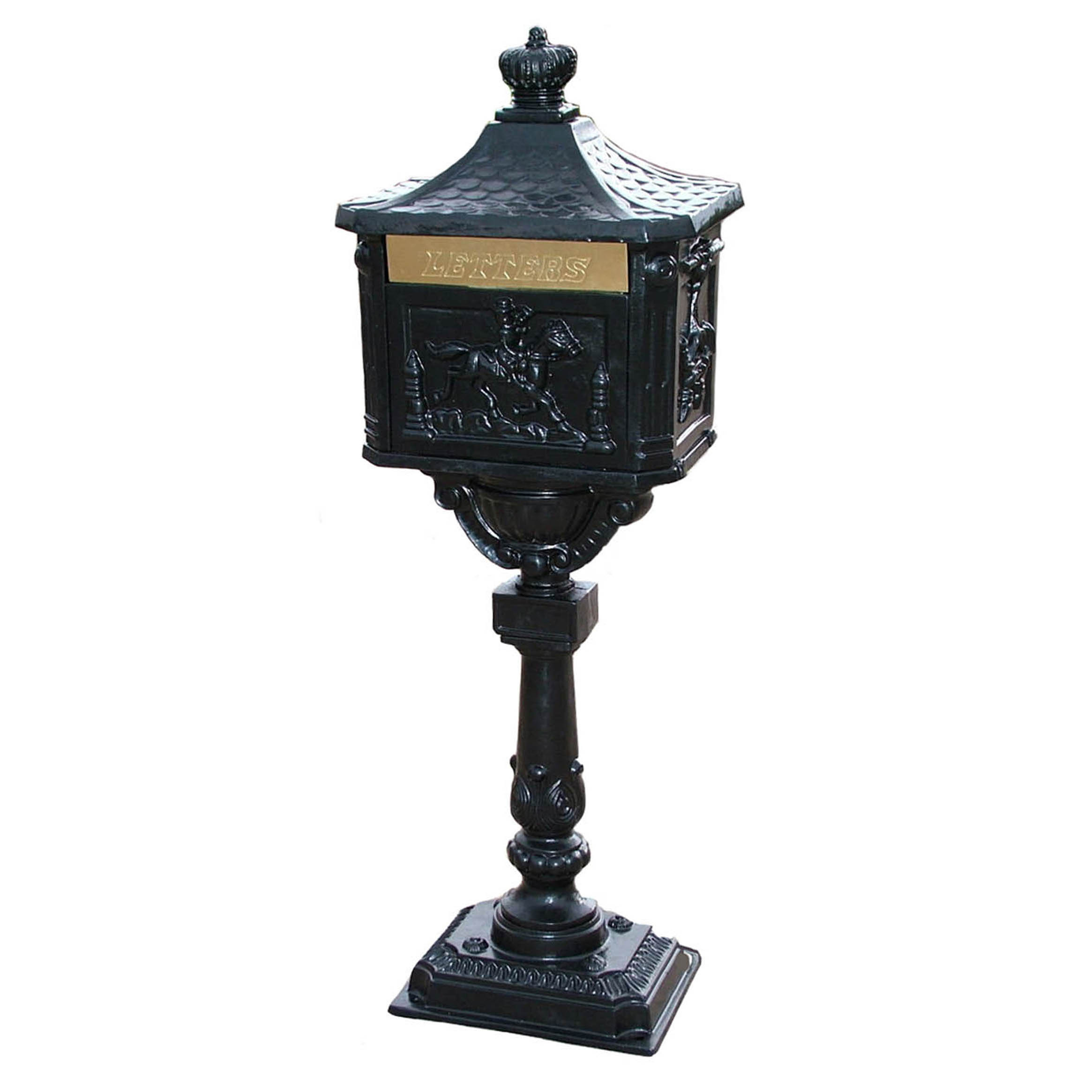Piccadilly Cast Iron Mail Box black